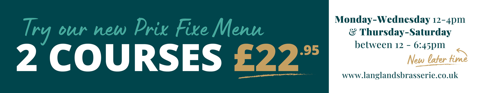 Our Menus - Seafood Restaurants | Langlands Brasserie